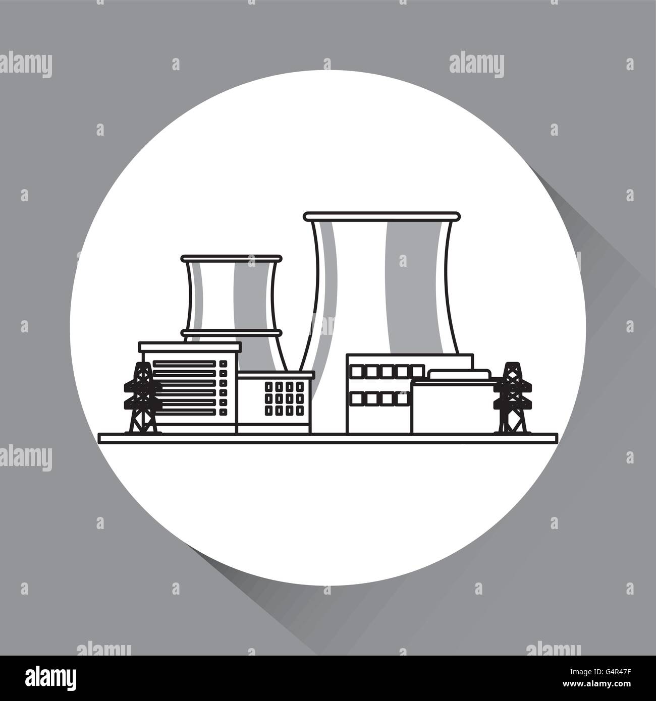 Industry design. Factory icon. Flat illustration Stock Vector Image ...