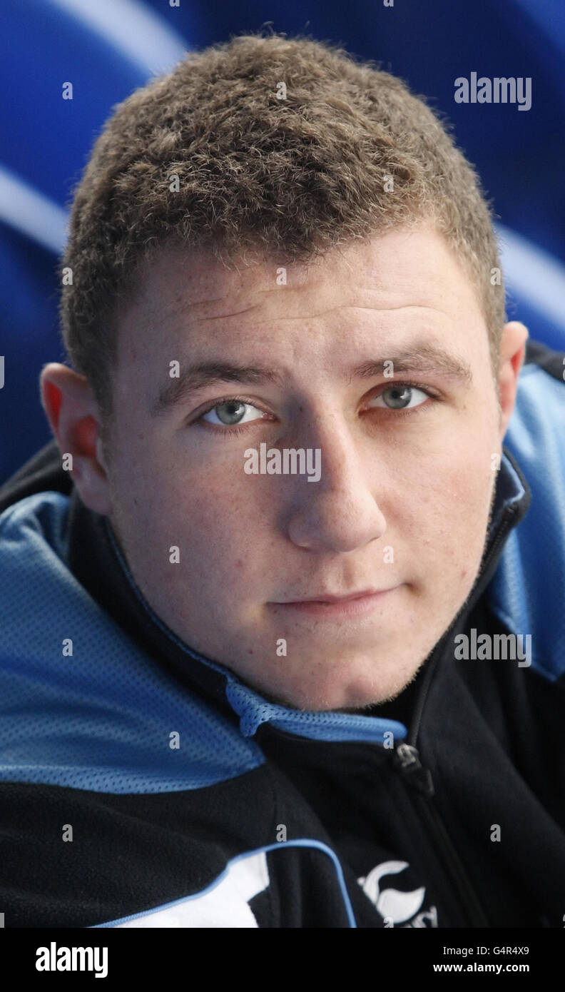 Glasgow Warriors' Duncan Weir during a team announcement at Scotstoun ...
