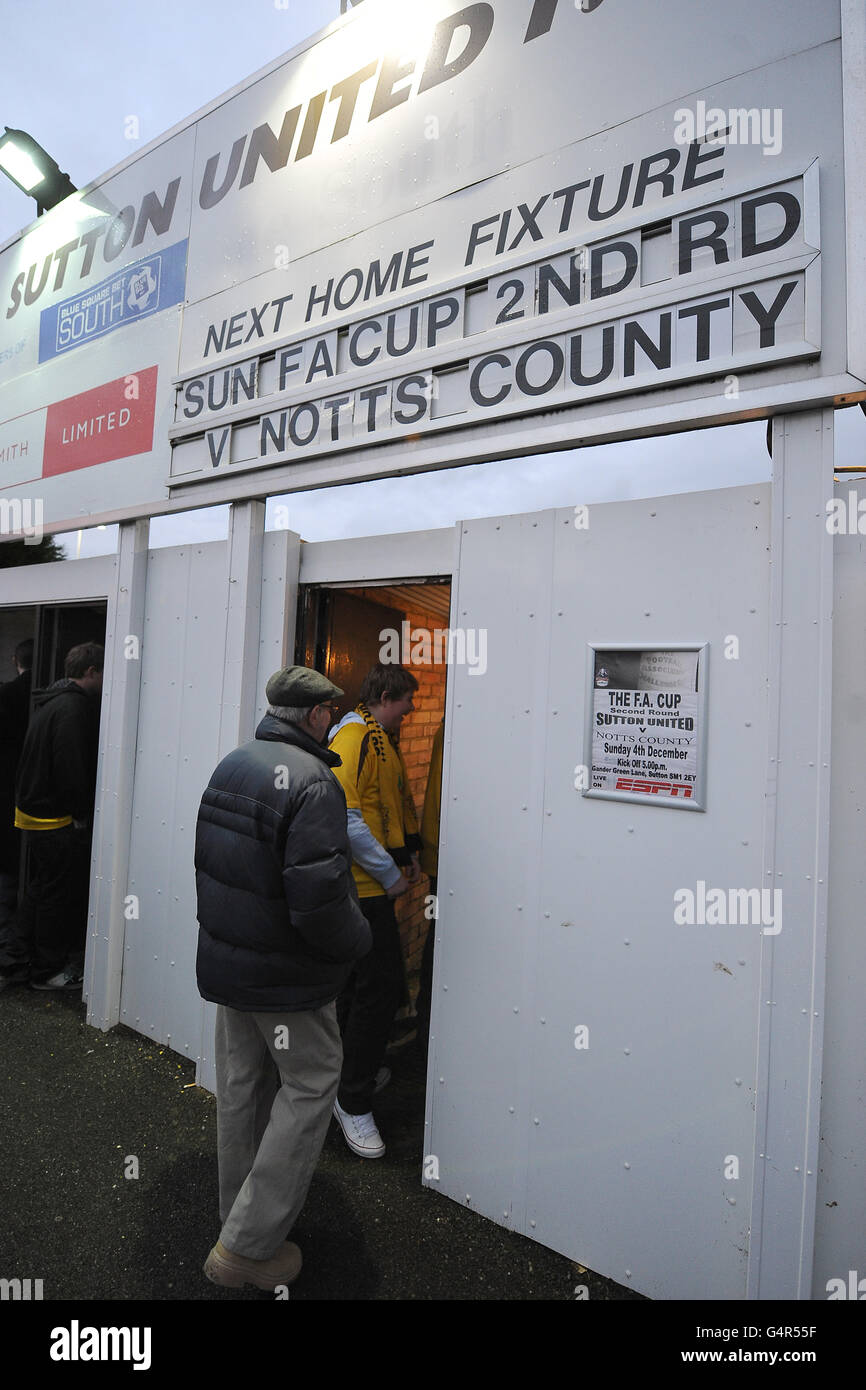 Sutton united football ground hi-res stock photography and images - Alamy