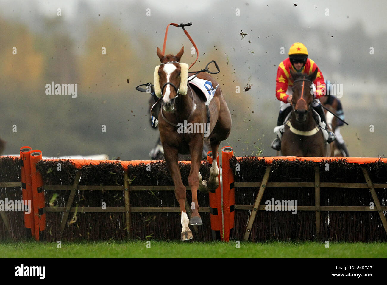 Hartforth continues to jump without it's rider during the Eastwell ...