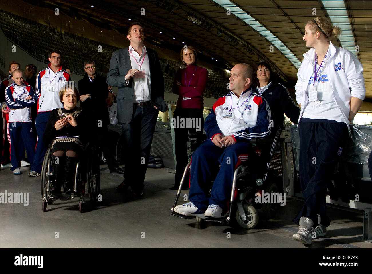 Steve Parry during the photocall at the Velodrome in the Olympic Park ...