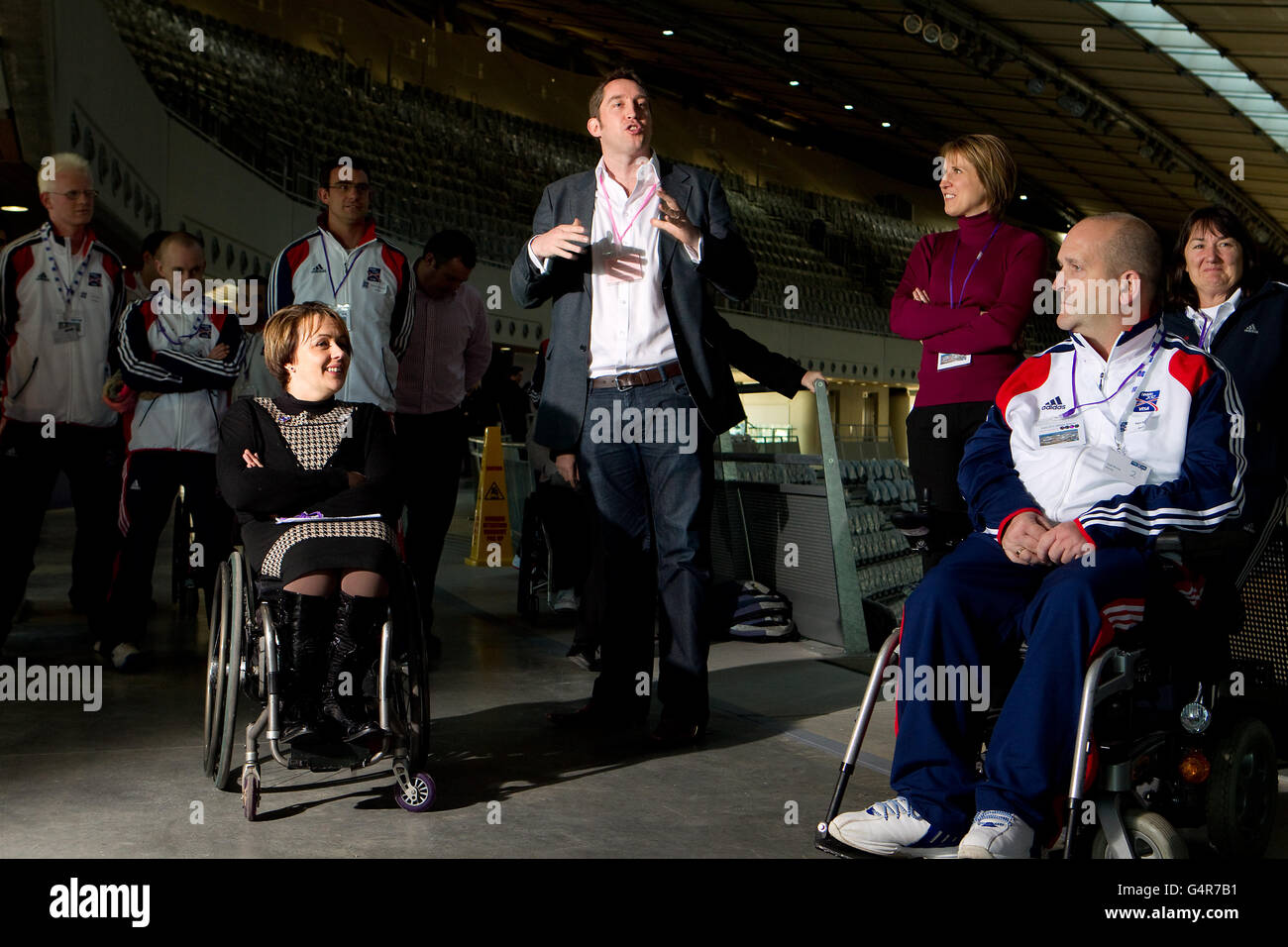 Steve Parry during the photocall at the Velodrome in the Olympic Park ...