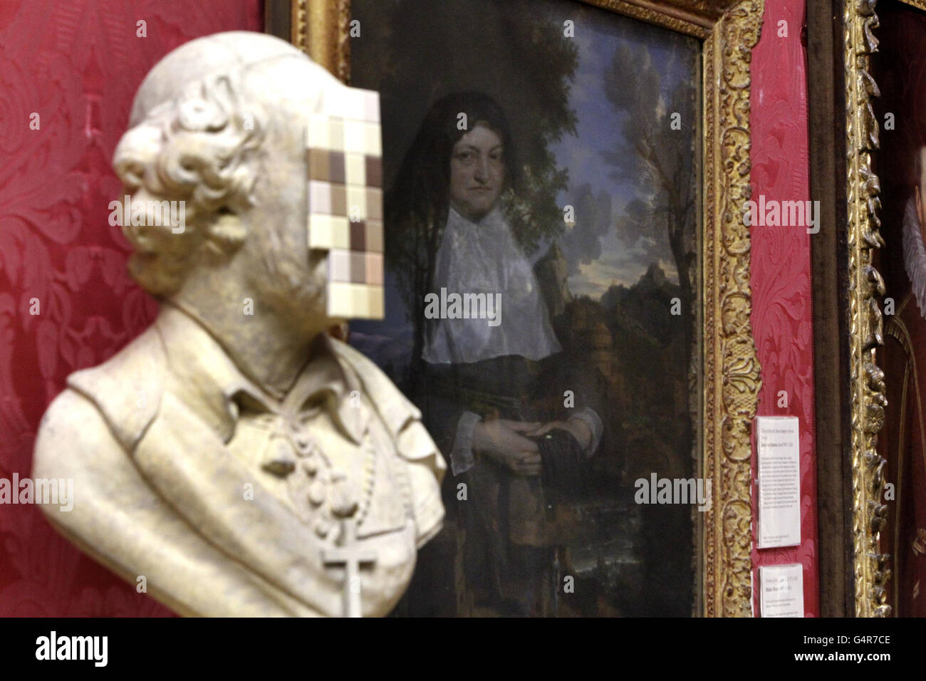 Van Dyck's Infanta Isabella Clatra Eugenia is reflected next to ...