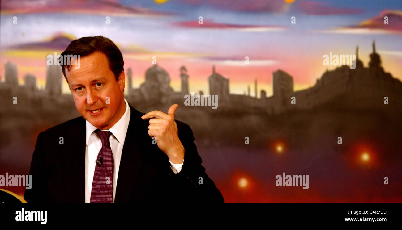 Prime Minister David Cameron speaks at the Sandwell Christian Centre in ...