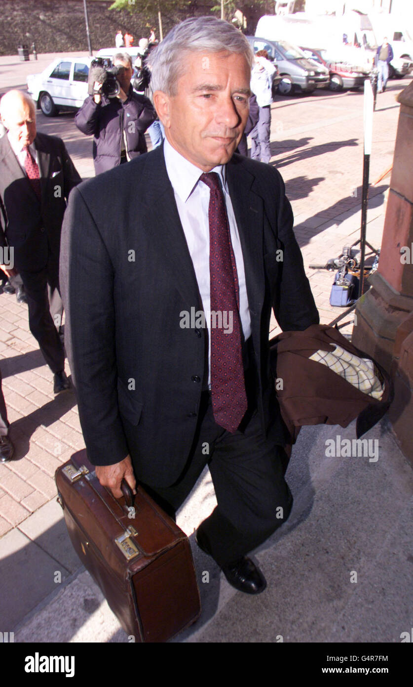 Lord Saville, Chairman of the Bloody Sunday Inquiry, arriving at ...