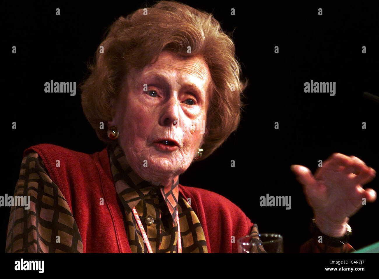 Former Labour cabinet minister Barbara Castle speaks during a debate on ...