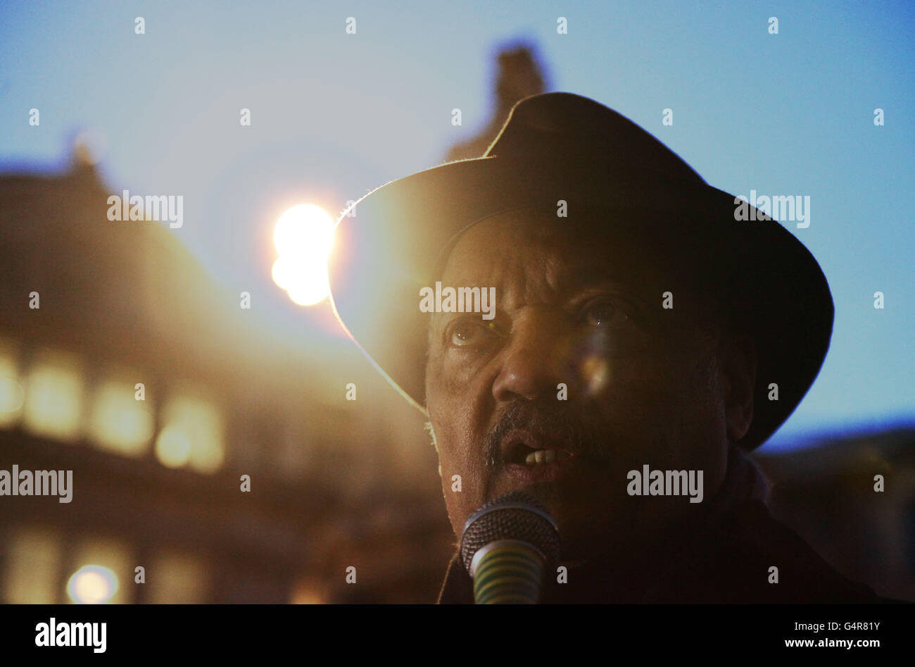 Veteran civil rights campaigner The Reverend Jesse Jackson speaking ...
