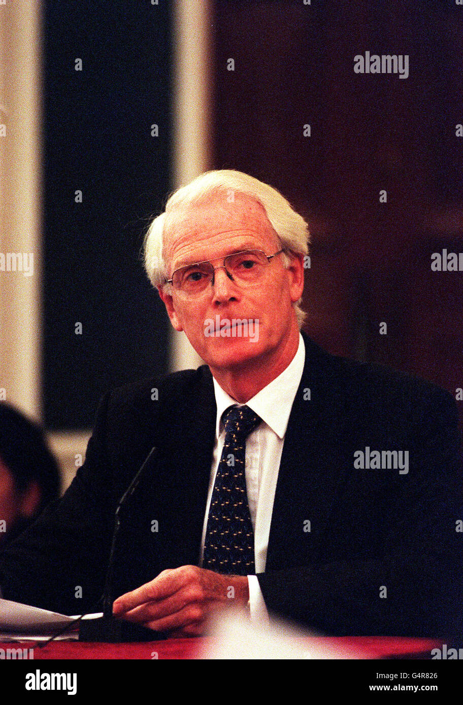 Dr Hellier giving evidence during the Southall Train inquiry at the New ...