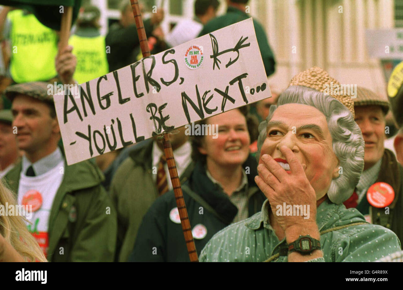 LABOUR Hunt protesters 9 Stock Photo - Alamy