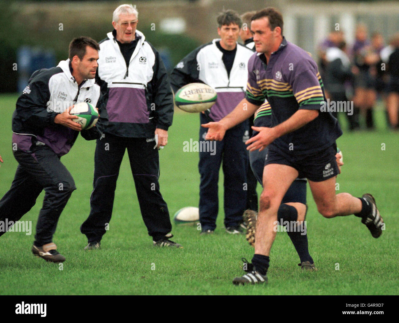 SCOTLAND/ Rugby training Stock Photo - Alamy