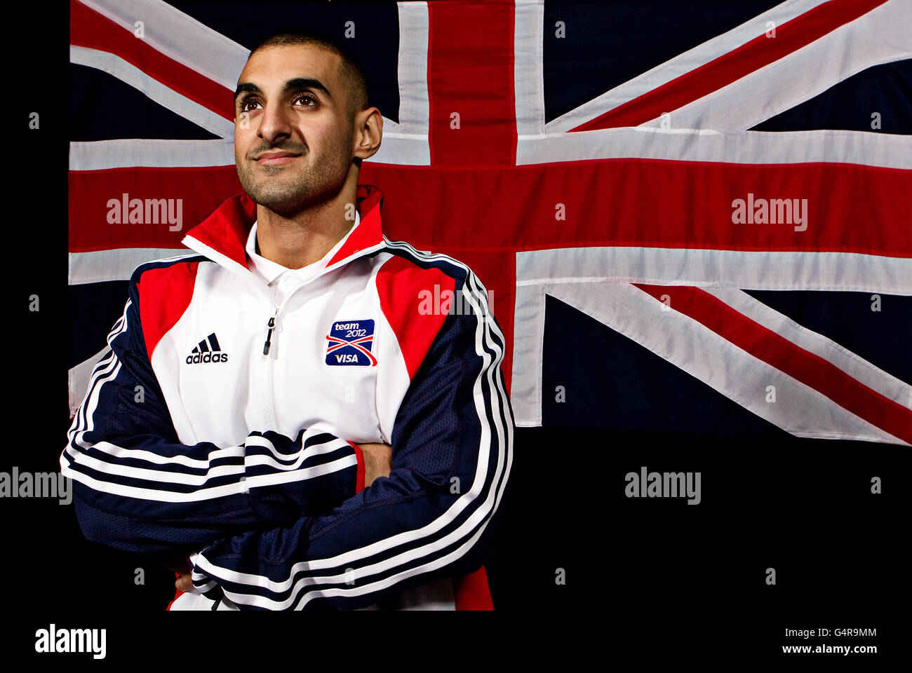 Great Britain weightlifter Ali Jawad during the photocall at the ...