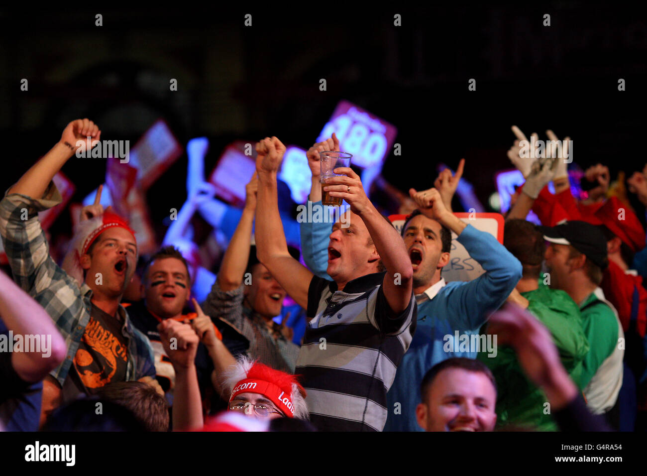 The crowd watch the action during the Ladbrokes.com World Darts ...