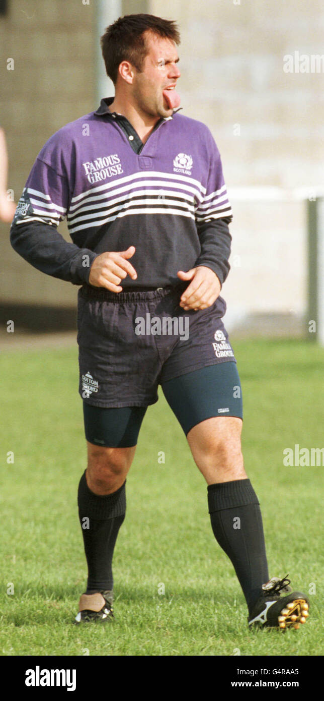 Scotland rugby training/Logan Stock Photo - Alamy