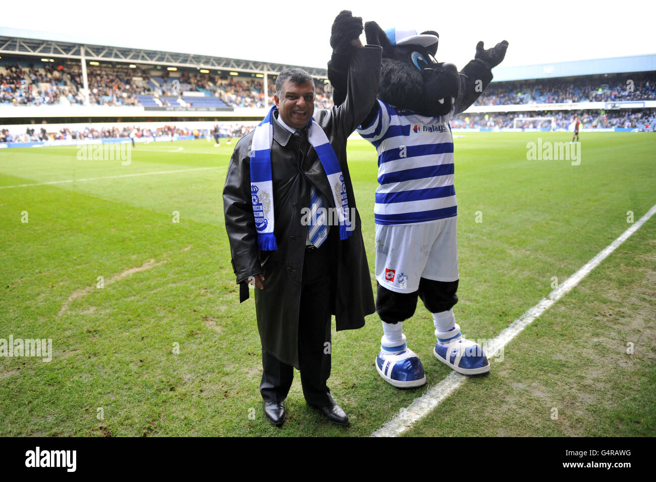Queens park rangers mascot jude the cat hi-res stock photography and ...