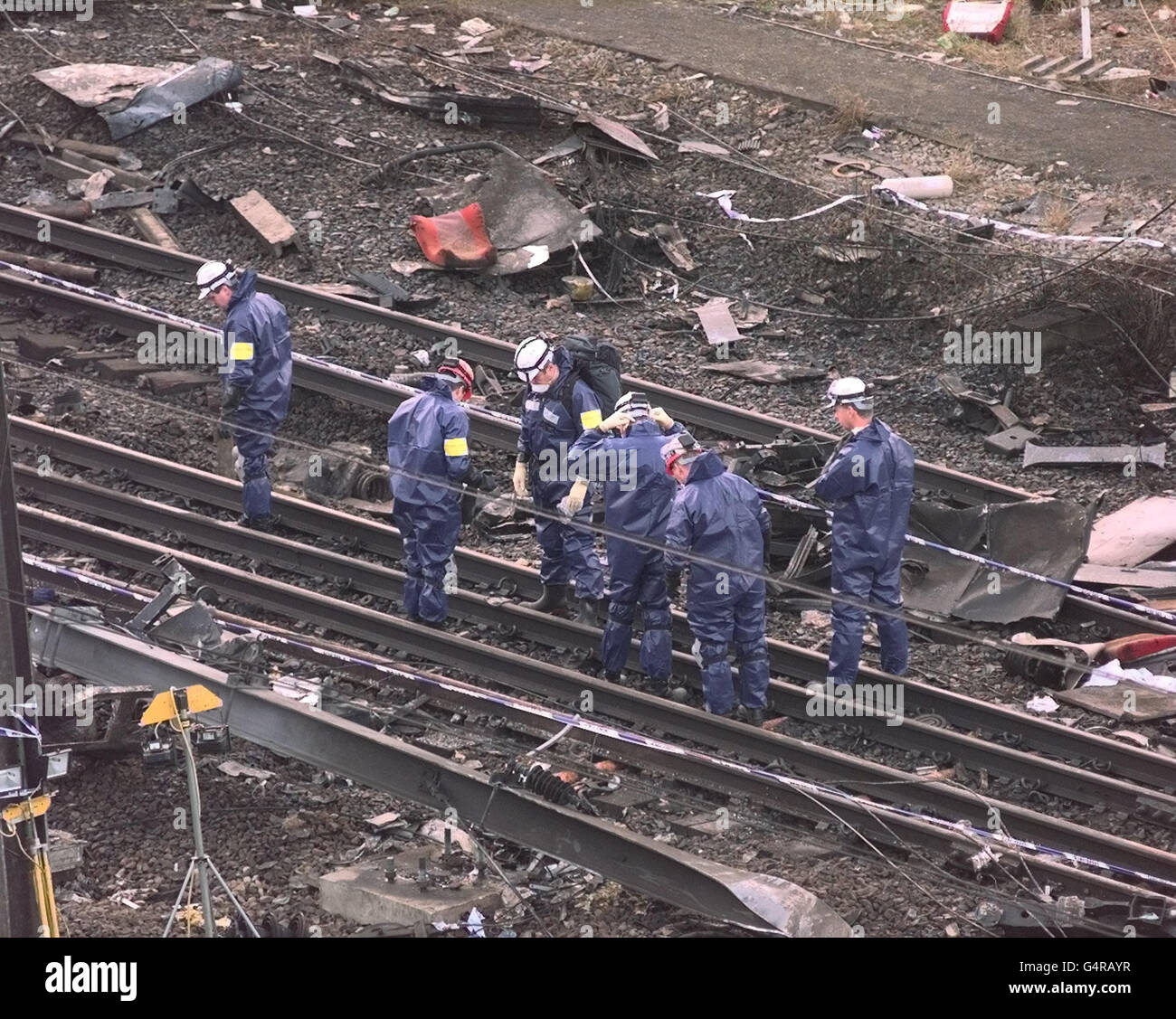 RAIL crash/scene 2 Stock Photo - Alamy