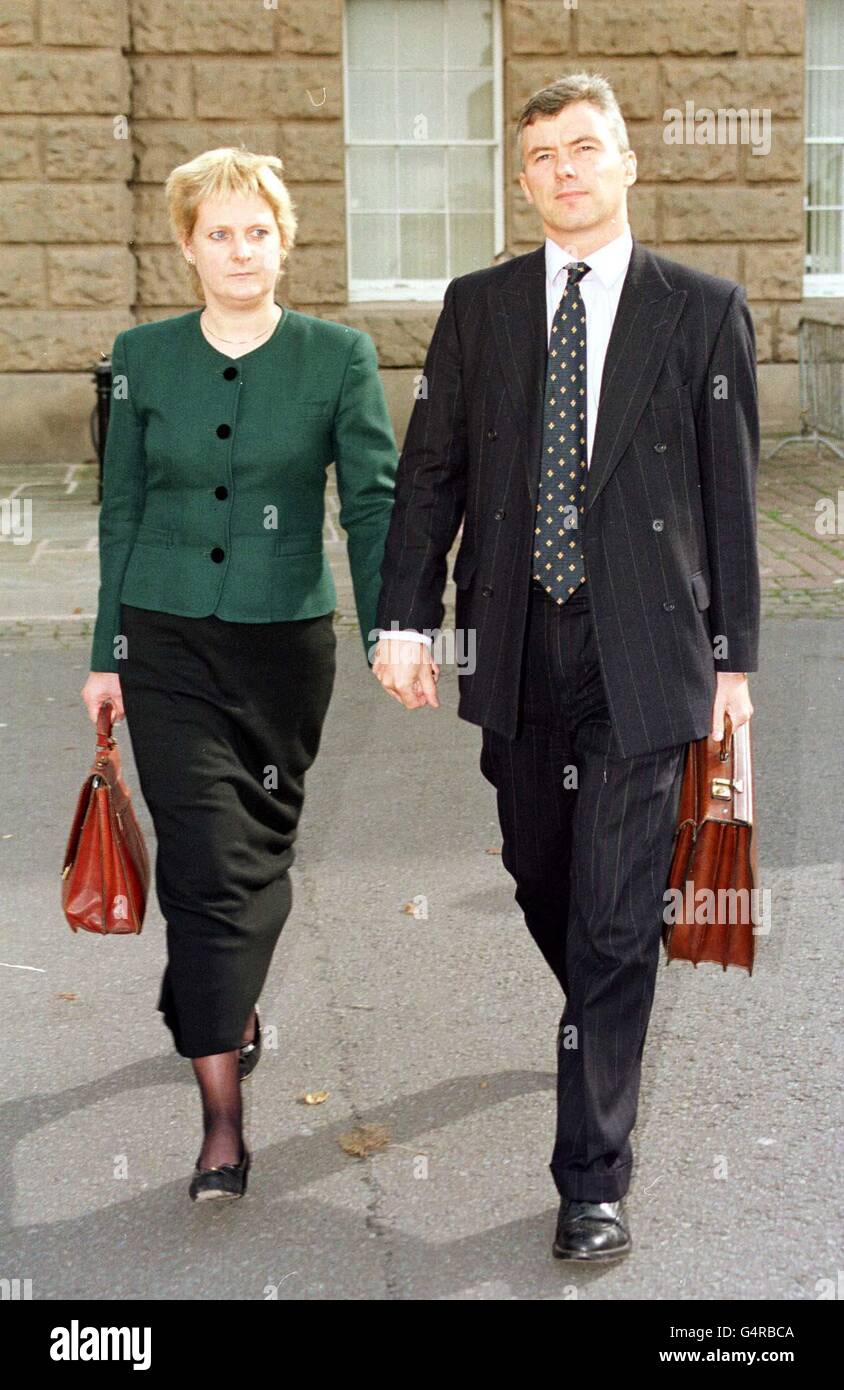 Solicitor Sally Clark, 35, of South Oak Lane, Wilmslow, Cheshire, with ...