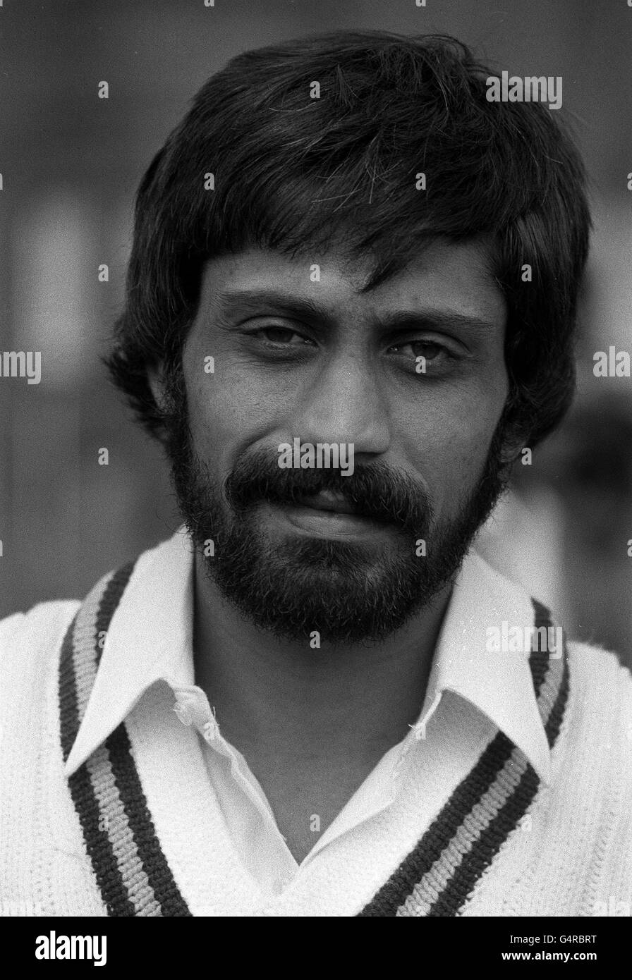 A library file picture of Wasim Raja, Vice Captain of the paksitani ...