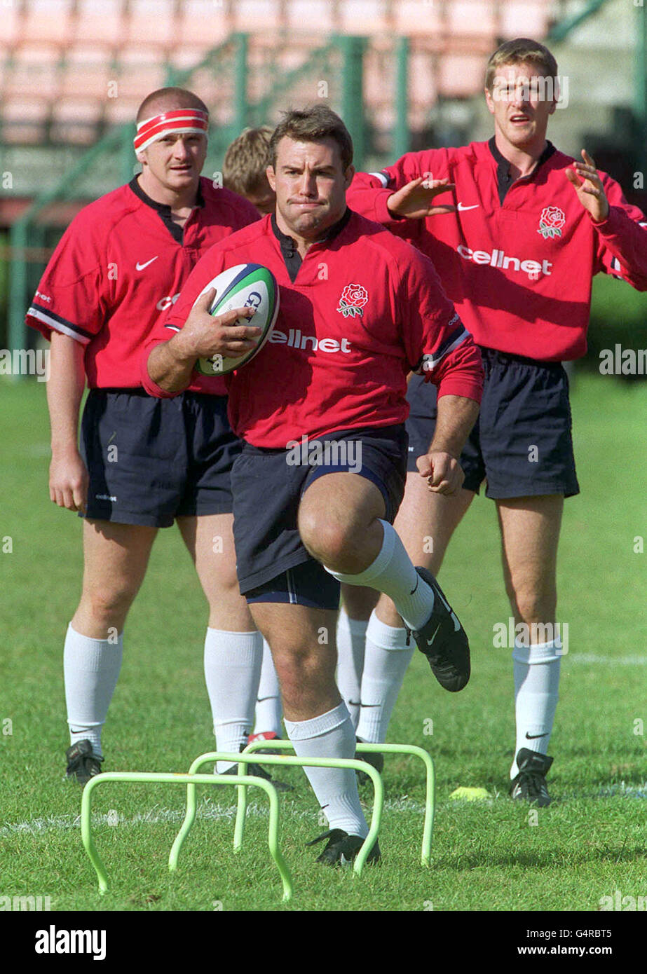 England prop forward Jason Leonard during a training session in Molesey ...