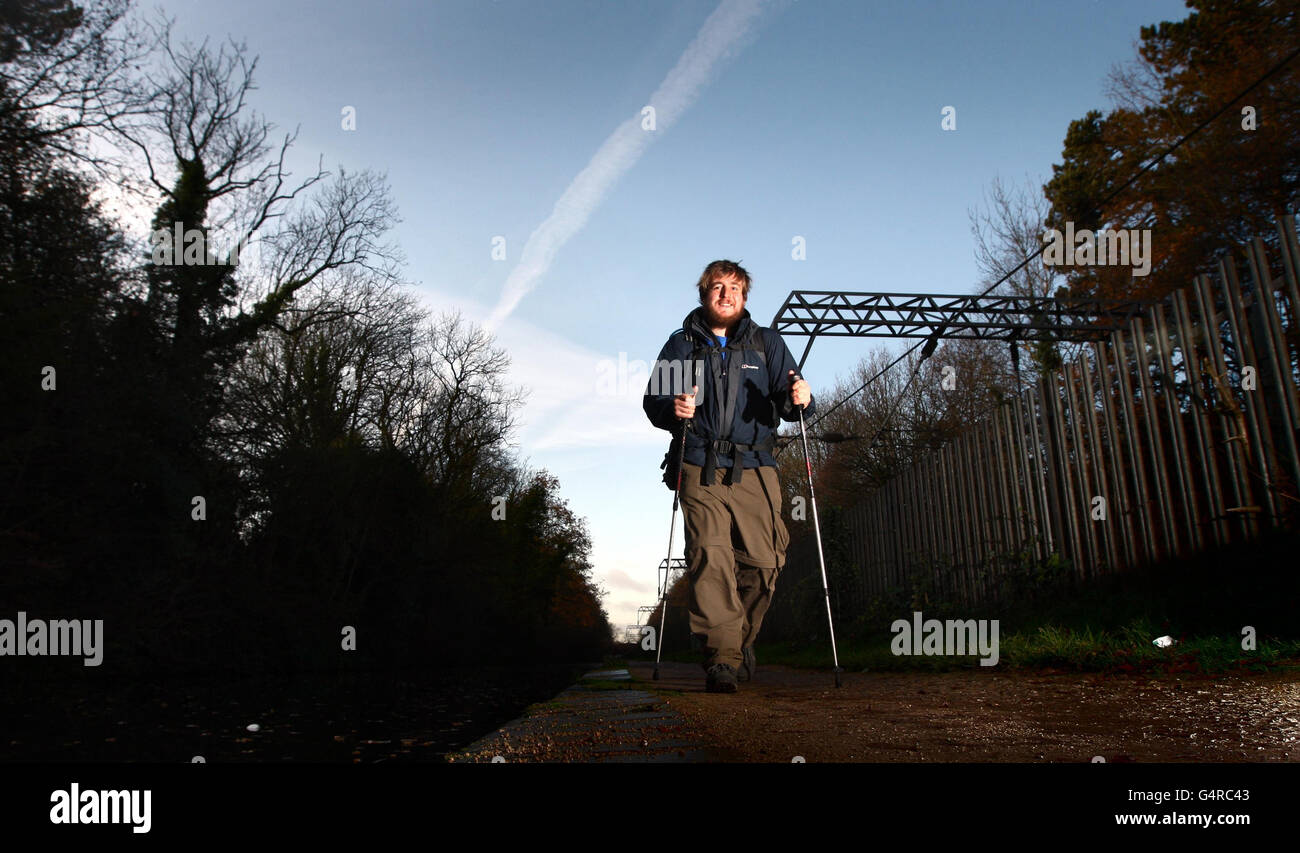 Charity walker. Matt Wallace reaches Birmingham on his walk through ...