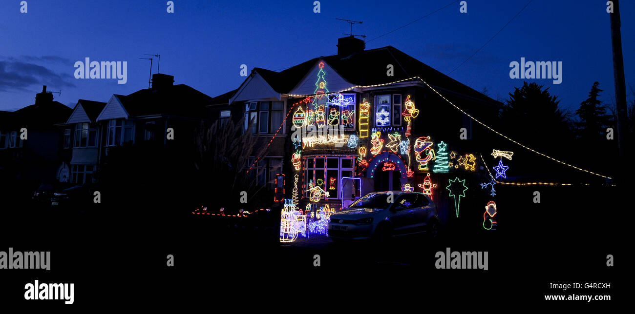 A semi-detached house on Longford Road, Melksham, Wiltshire, shines ...