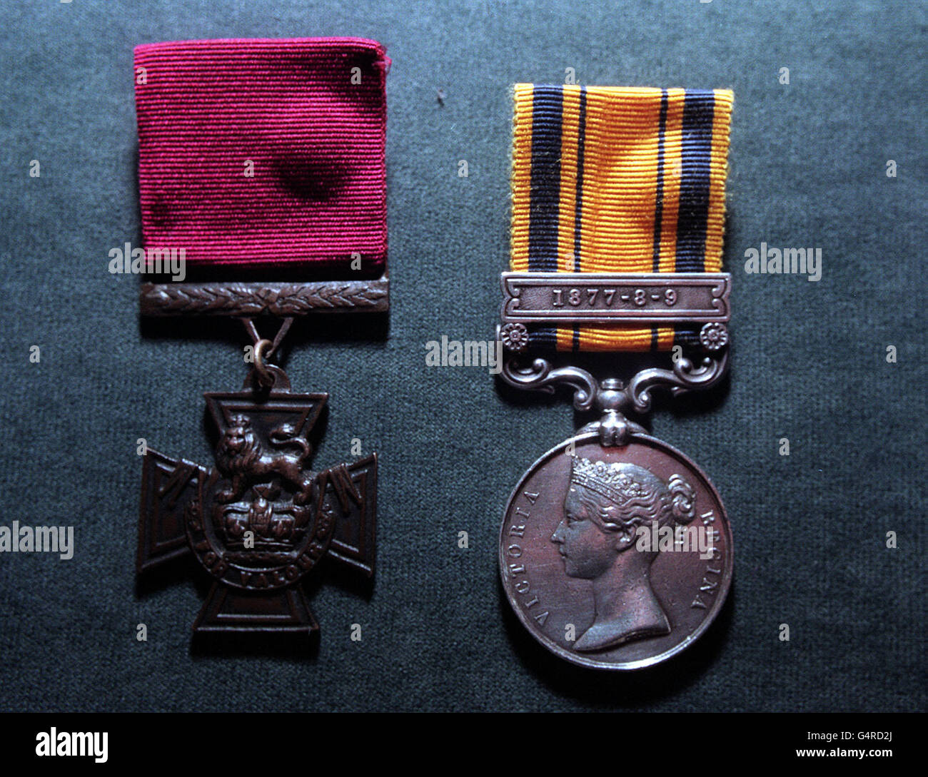 The Victoria Cross (left) awarded to Robert Jones for bravery in one of ...