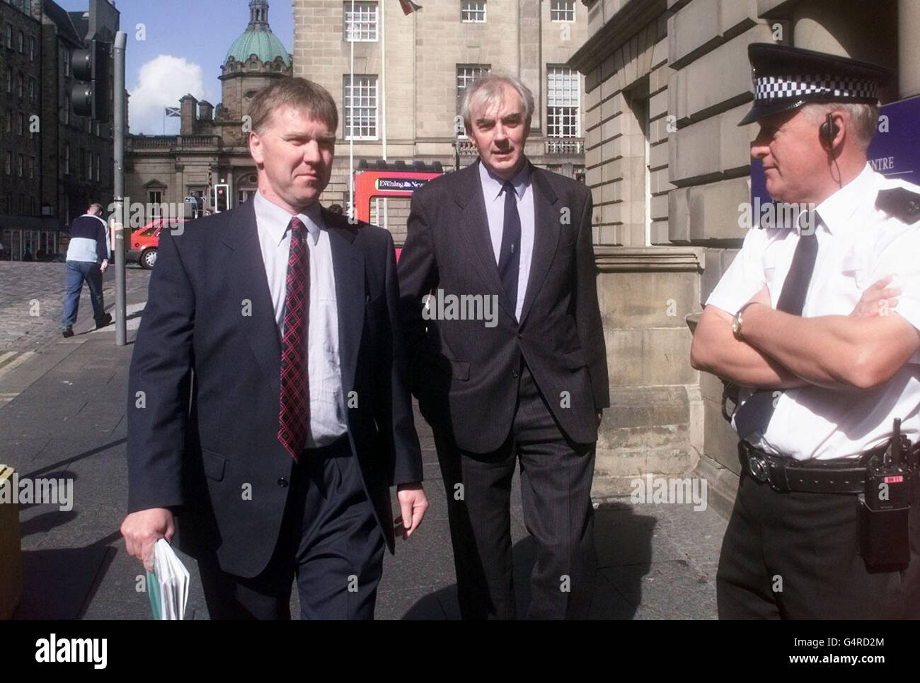 Scottish National Farming Union President Jim Walker (left) and ...
