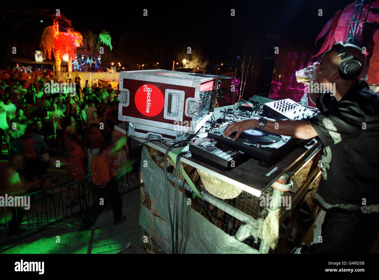 DJ Erick Morillo performing at the MTV Ibiza 99 Extravaganza ...