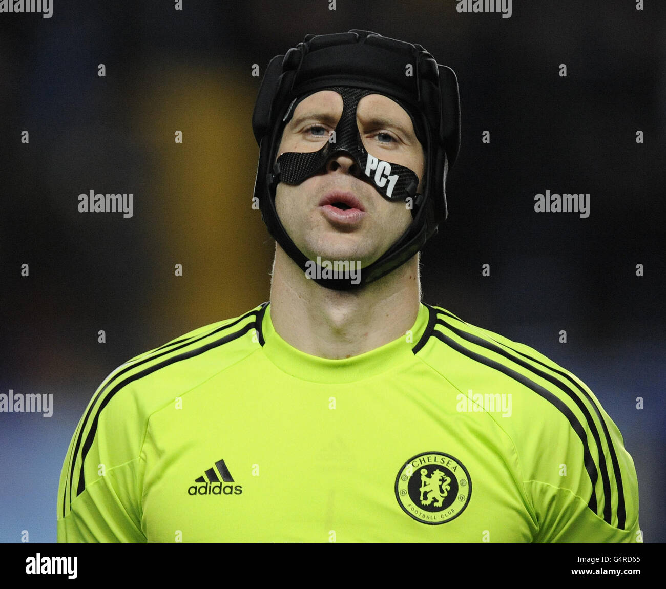Chelsea goalkeeper petr cech uefa champions league match stamford ...