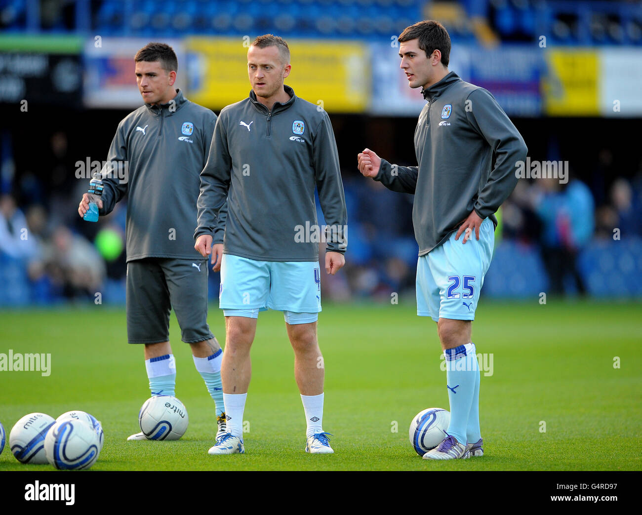 Sammy clingan gary gardner left to right during the warm up hi-res ...