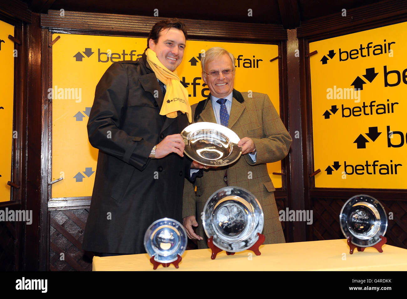 Horse racing betfair chase raceday haydock park racecourse hi-res stock ...