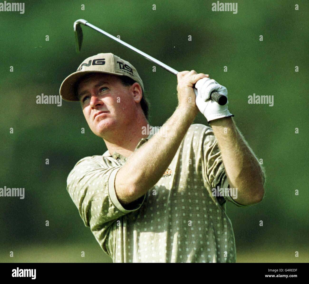 Bob May plays on the 17th fairway at The Victor Chandler British ...