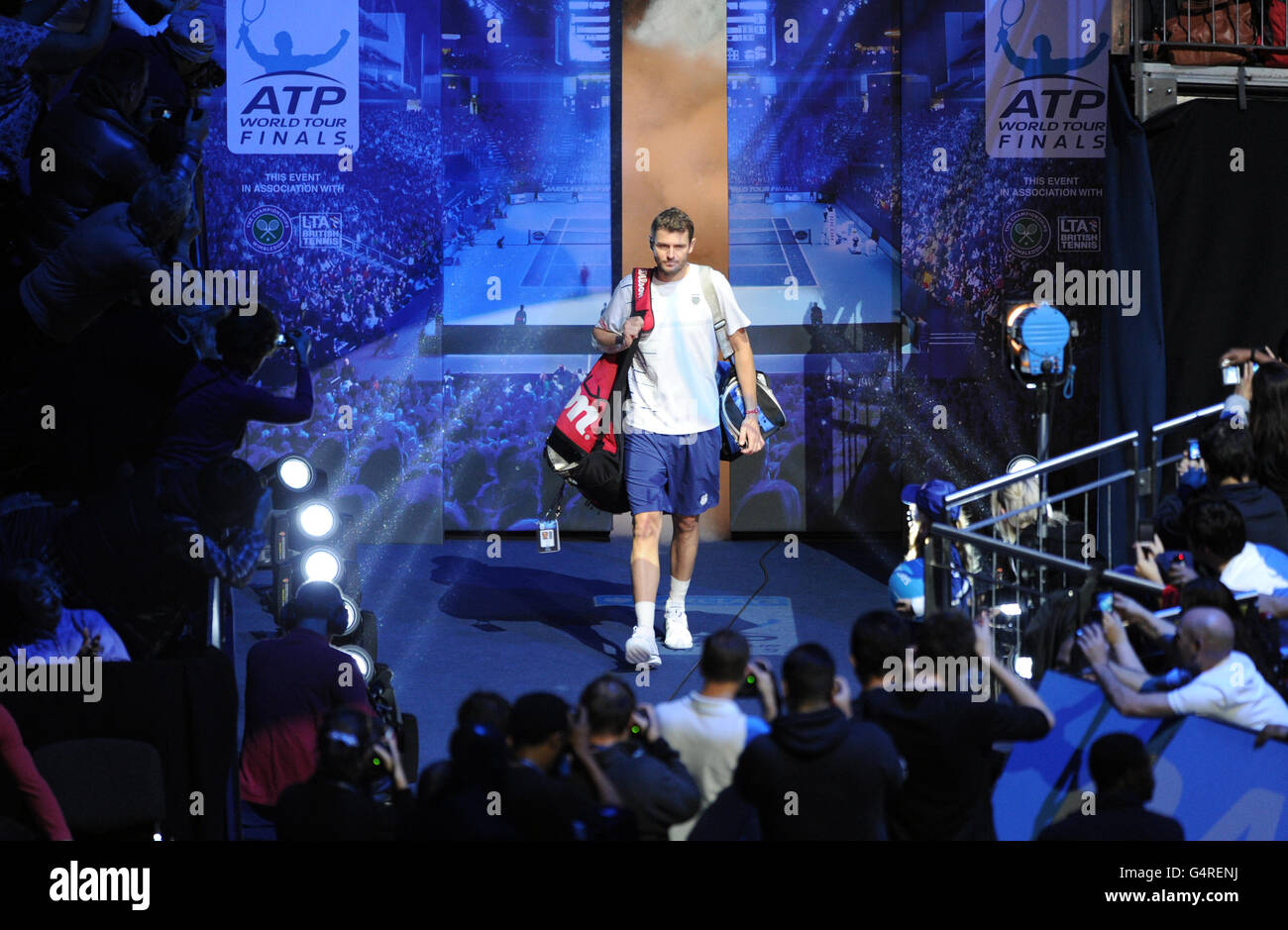 USA's Mardy Fish during the fifth day of the ATP World Tour Finals at ...
