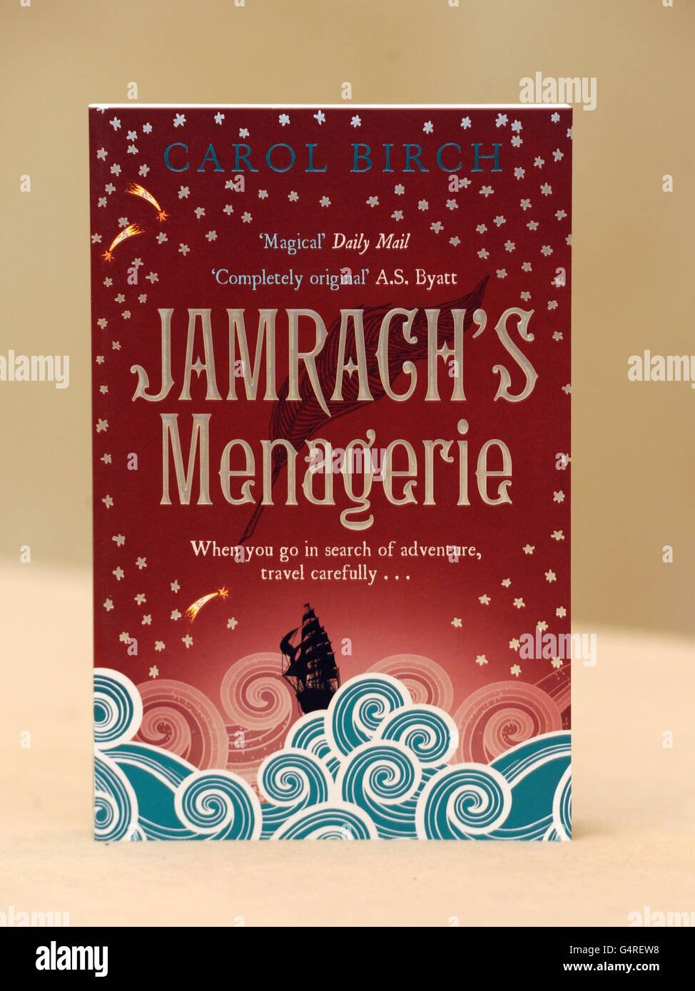 Carol Birch's book Jamrach's Menagerie is displayed during a photo call ...