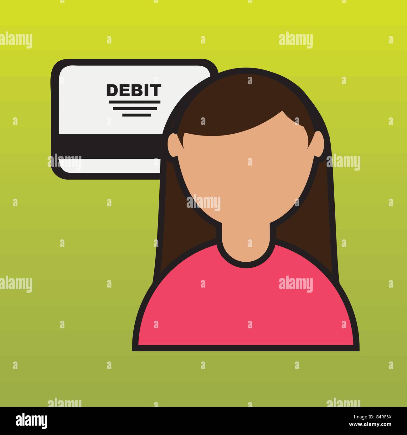 debit card user design Stock Vector Image & Art - Alamy