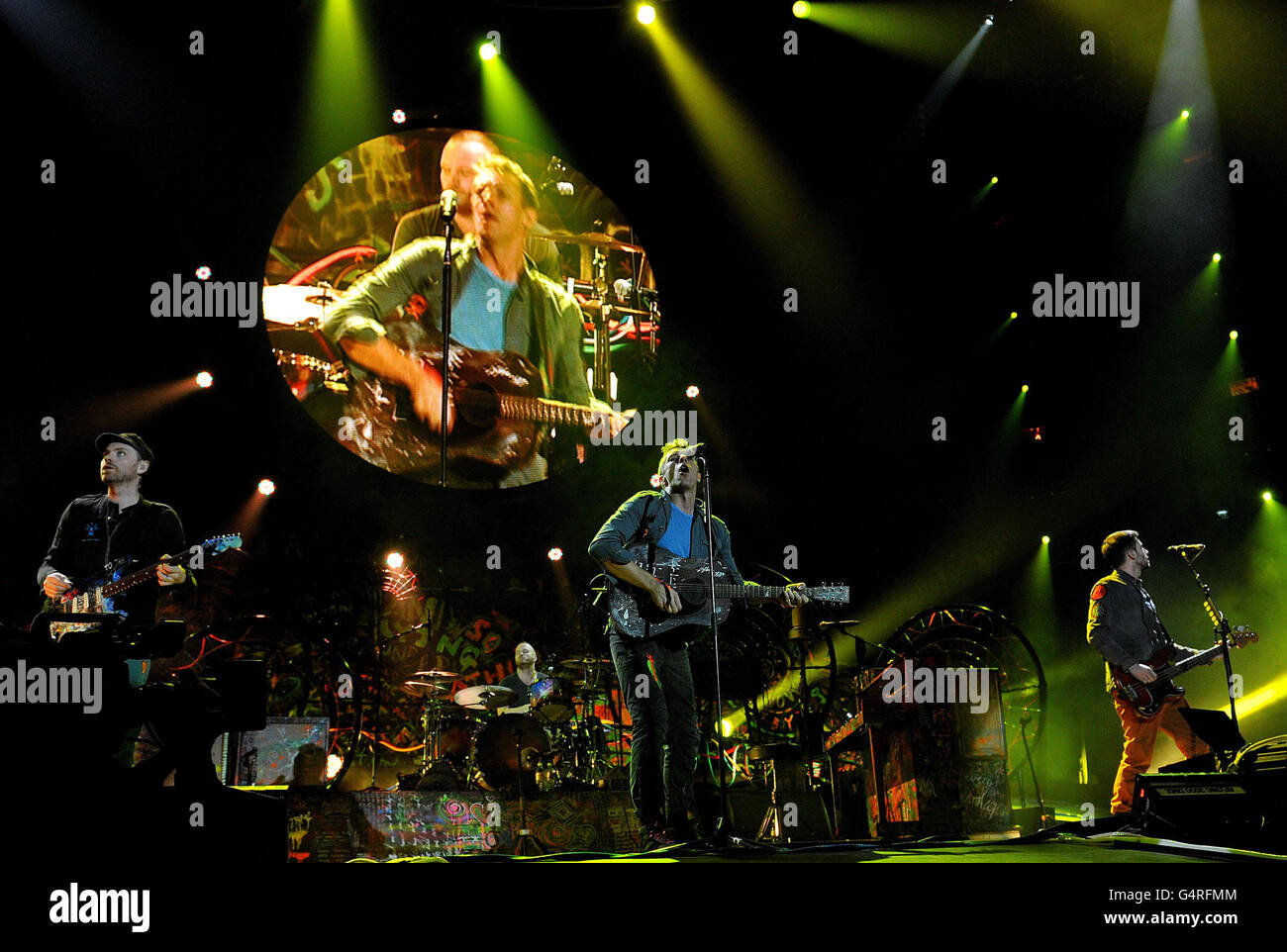 Coldplay - The O2 Arena - London Stock Photo - Alamy