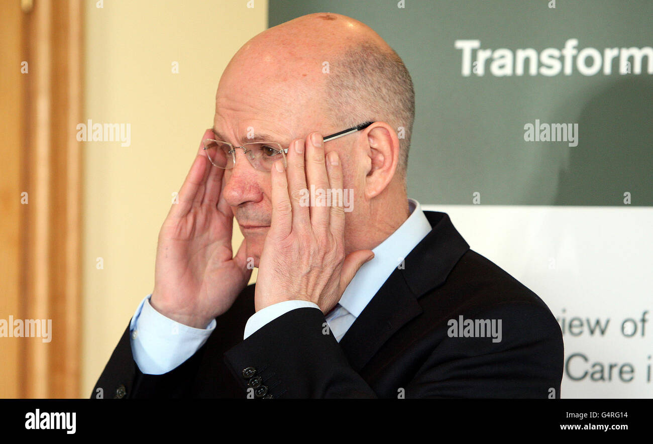 Northern Ireland Health review chairman John Compton at the launch of ...