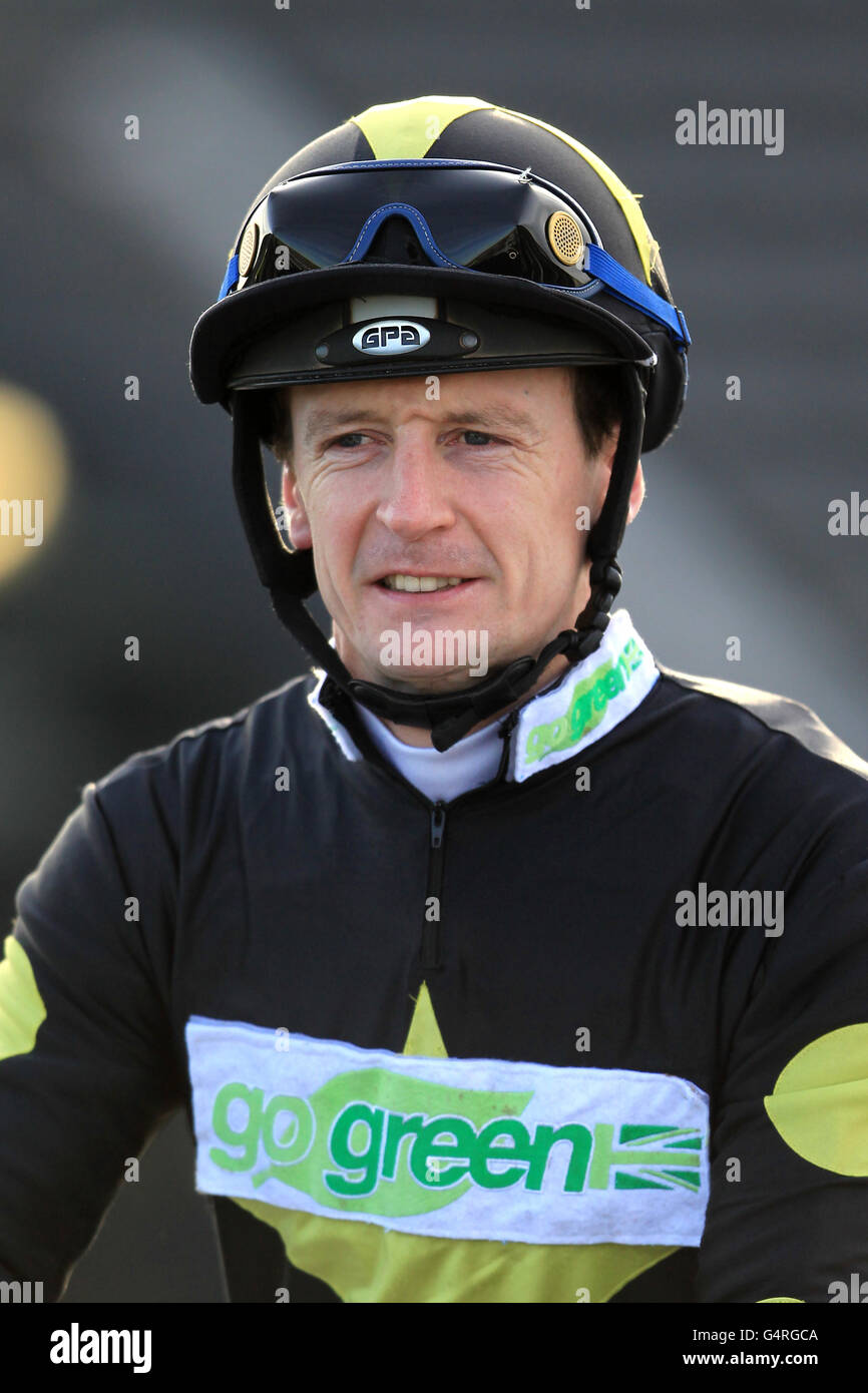 Jockey Steve Drowne prior to his ride on Whisky Bravo in the toteexacta ...
