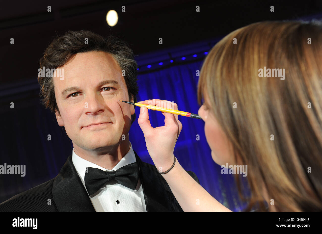Colin Firth wax figure Stock Photo - Alamy