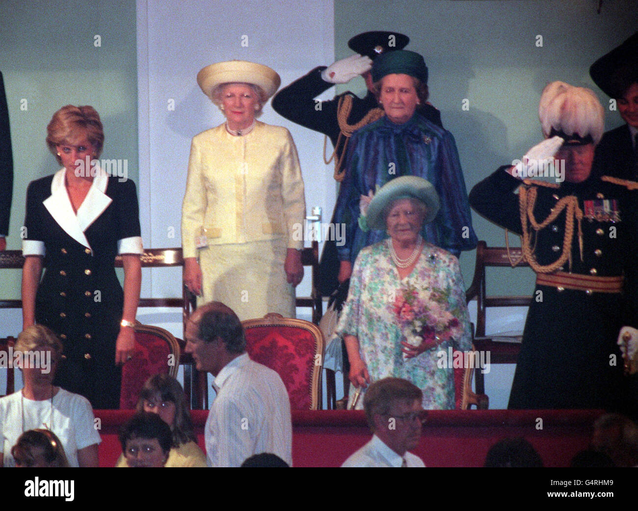Queen Mother/Di/Royal Tournament Stock Photo - Alamy