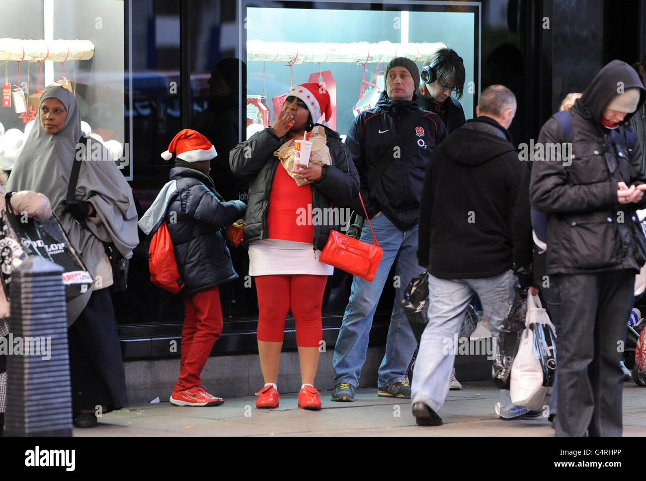 Eats fast food bus stop in oxford street hi-res stock photography and ...
