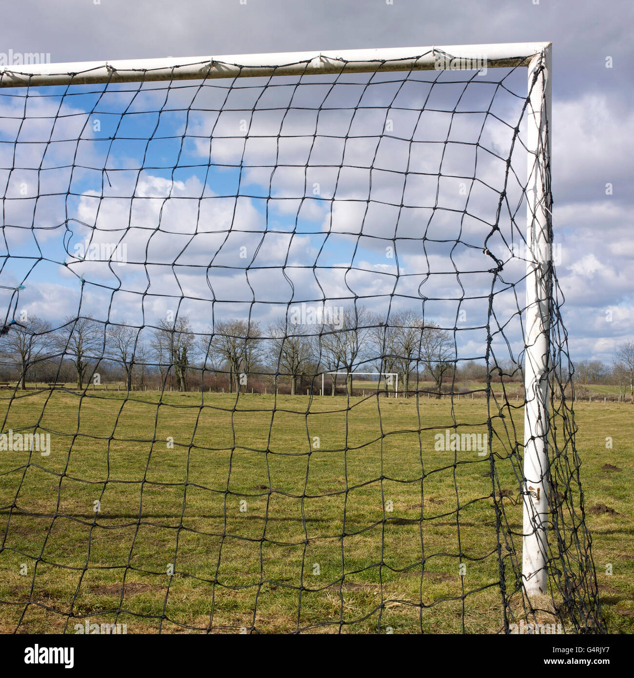 Football pitch football goal hi-res stock photography and images - Alamy