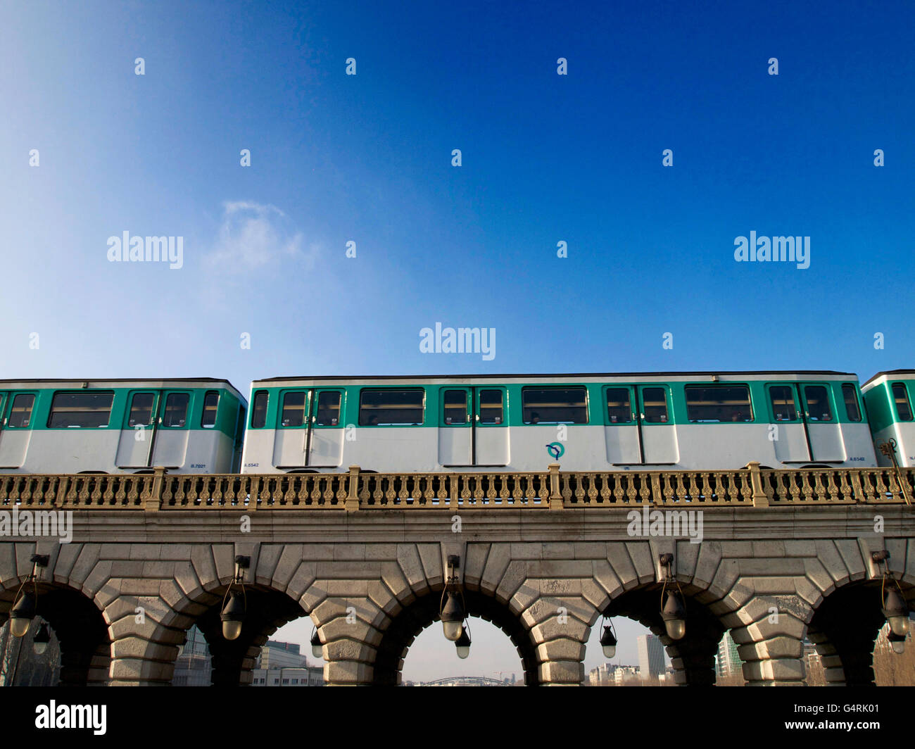Metro trains crossing hi-res stock photography and images - Alamy