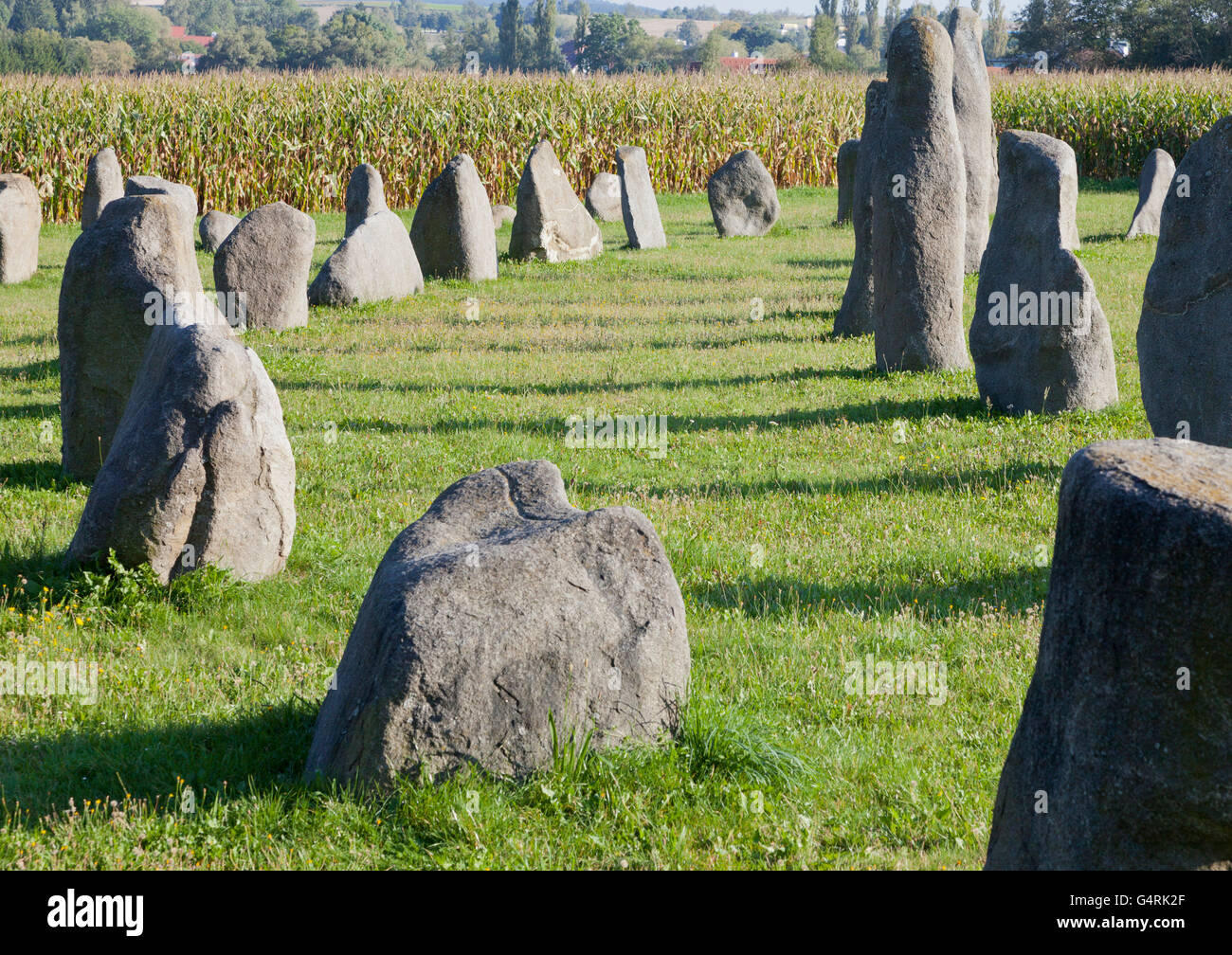 Granite blocks at 'Grosse Basilika' in Waidhofen, Thaya, Waldviertel ...