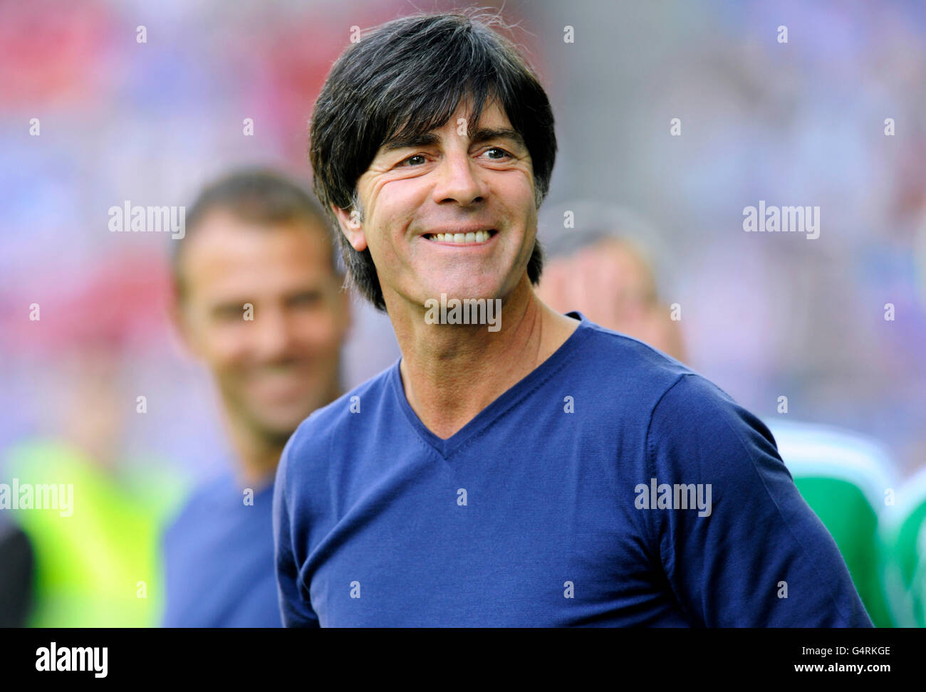 Joachim Loew, German national coach, warm-up game for the UEFA European ...