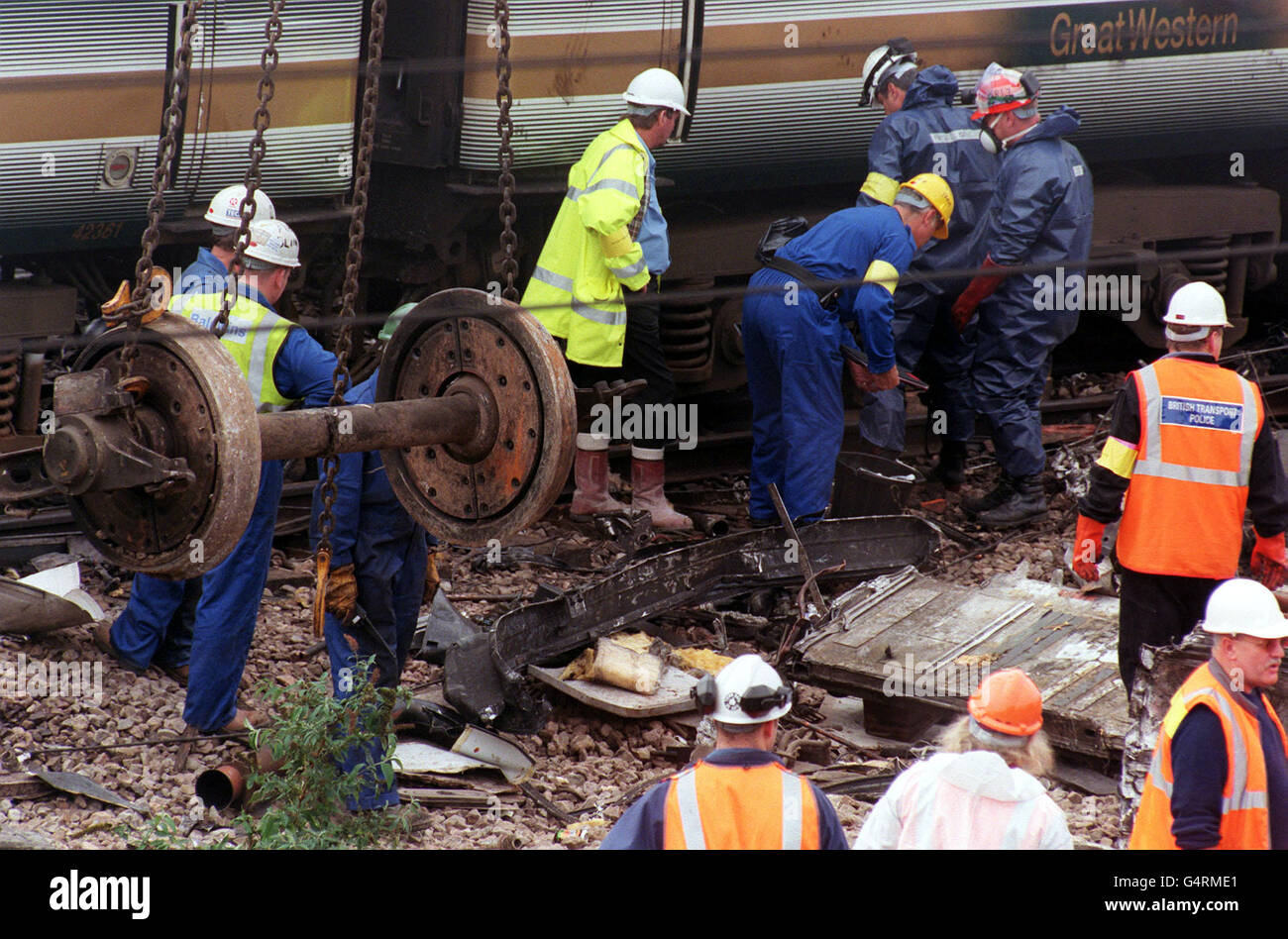 Train crash crash scene accident disaster wreckage carriage examination ...