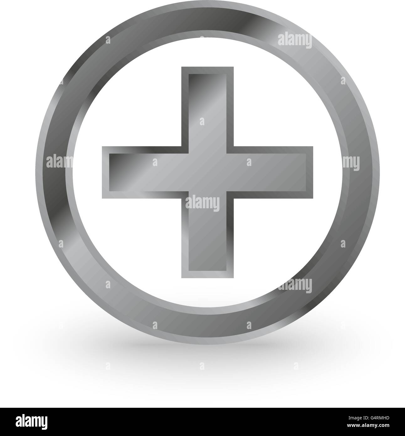 metal cross icon Stock Vector Image & Art - Alamy