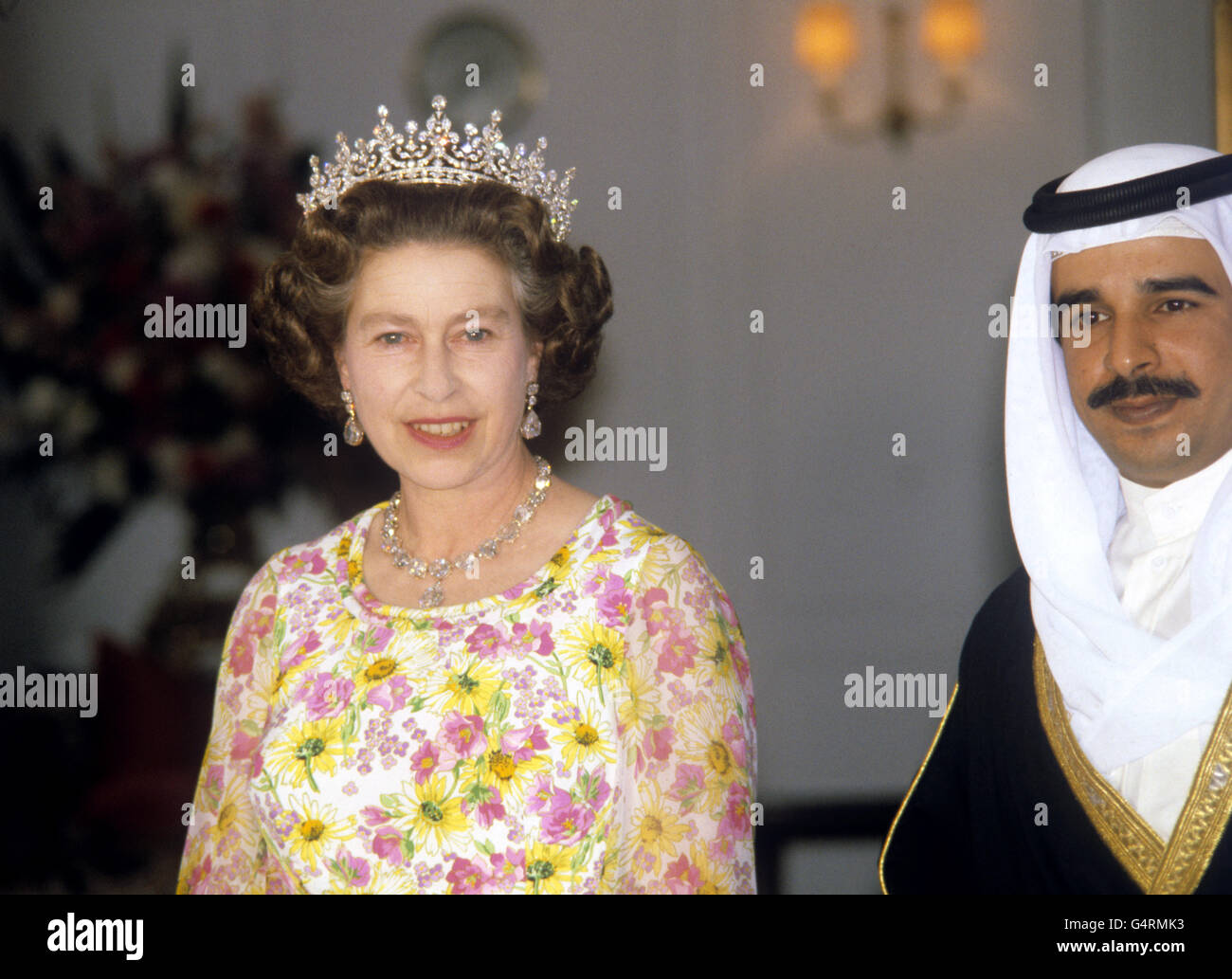 Royalty - Queen Elizabeth II Tour of the Middle East - Bahrain Stock ...