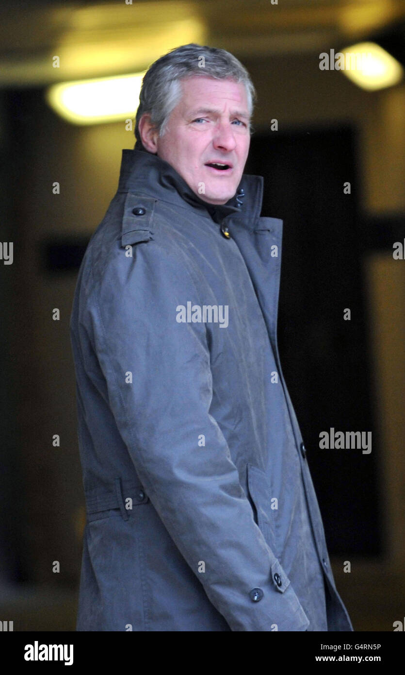 Stephen Dobson, father of Gary Dobson, stands outside the Old Bailey ...