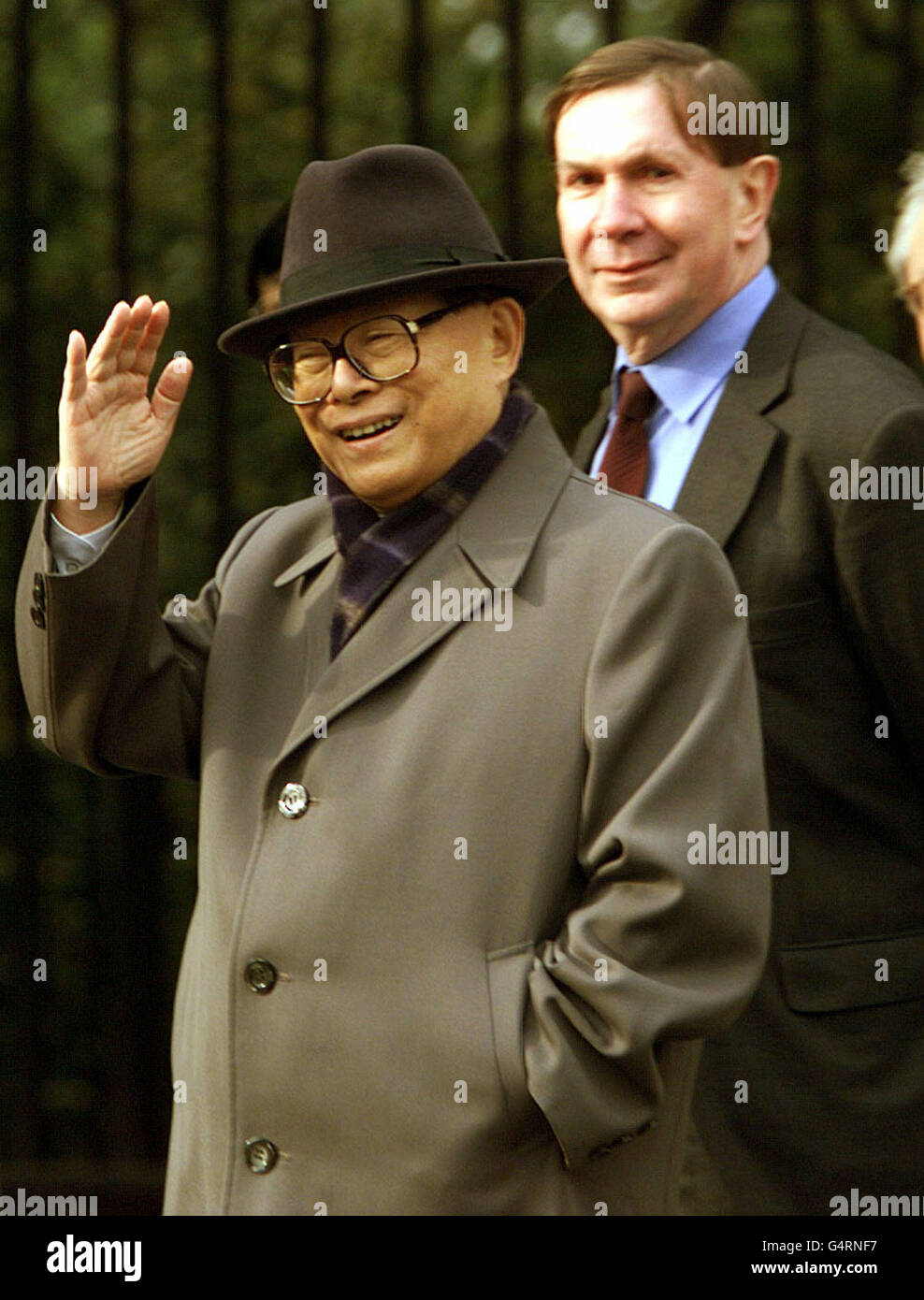 Lord irvine and president jiang leave greenwich observatory hi-res ...