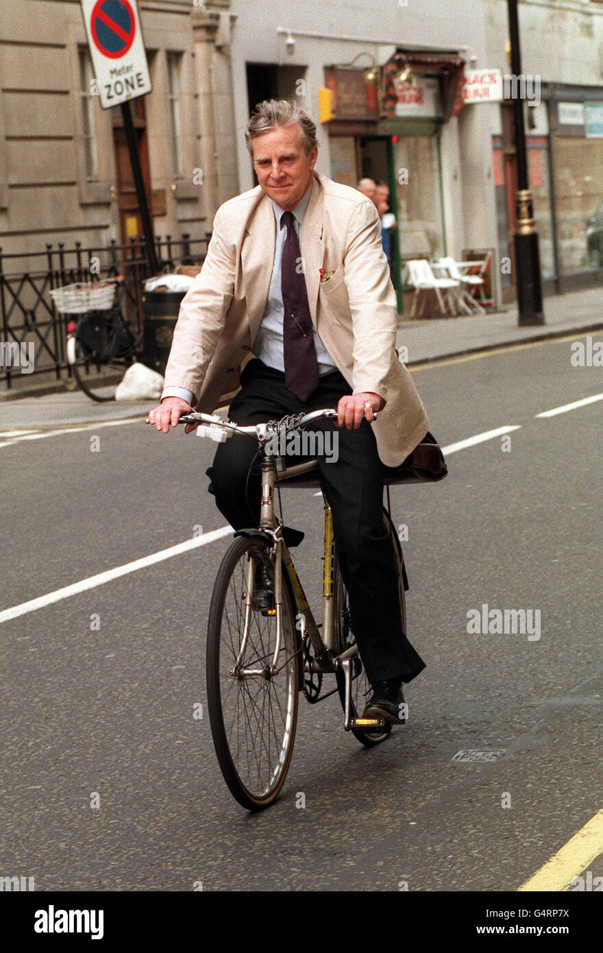 Sir Richard Scott Cycling to his office in London, where he is ...